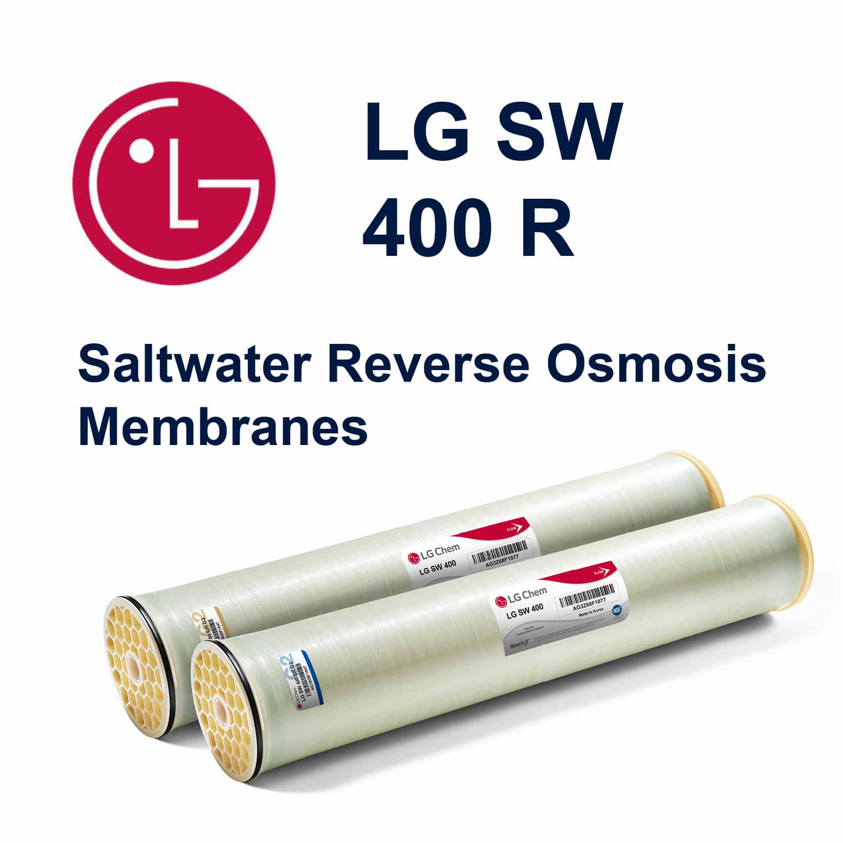 Replacement Membranes Reverse Osmosis Seawater LG SW 400 R - AQUA-CHEM